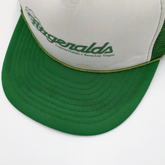 Vintage | Accessories | Vtg Fitzgerald Casino Snapback Trucker Mesh Hat ...